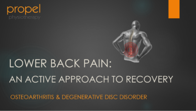 Lower Back Pain Treatment - Propel Physiotherapy