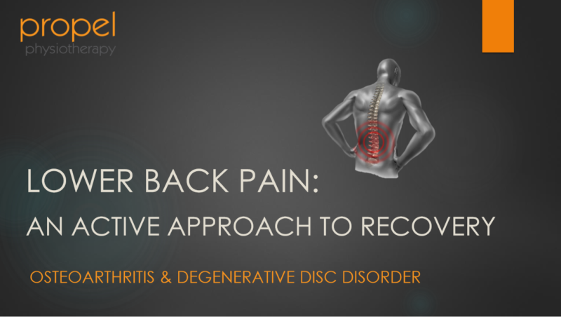 Lower Back Pain Treatment - Propel Physiotherapy